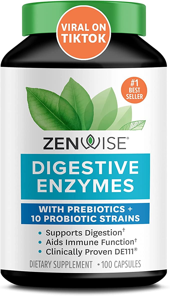 Zenwise Digestive Enzymes with Probiotics and Prebiotics Supplement ...