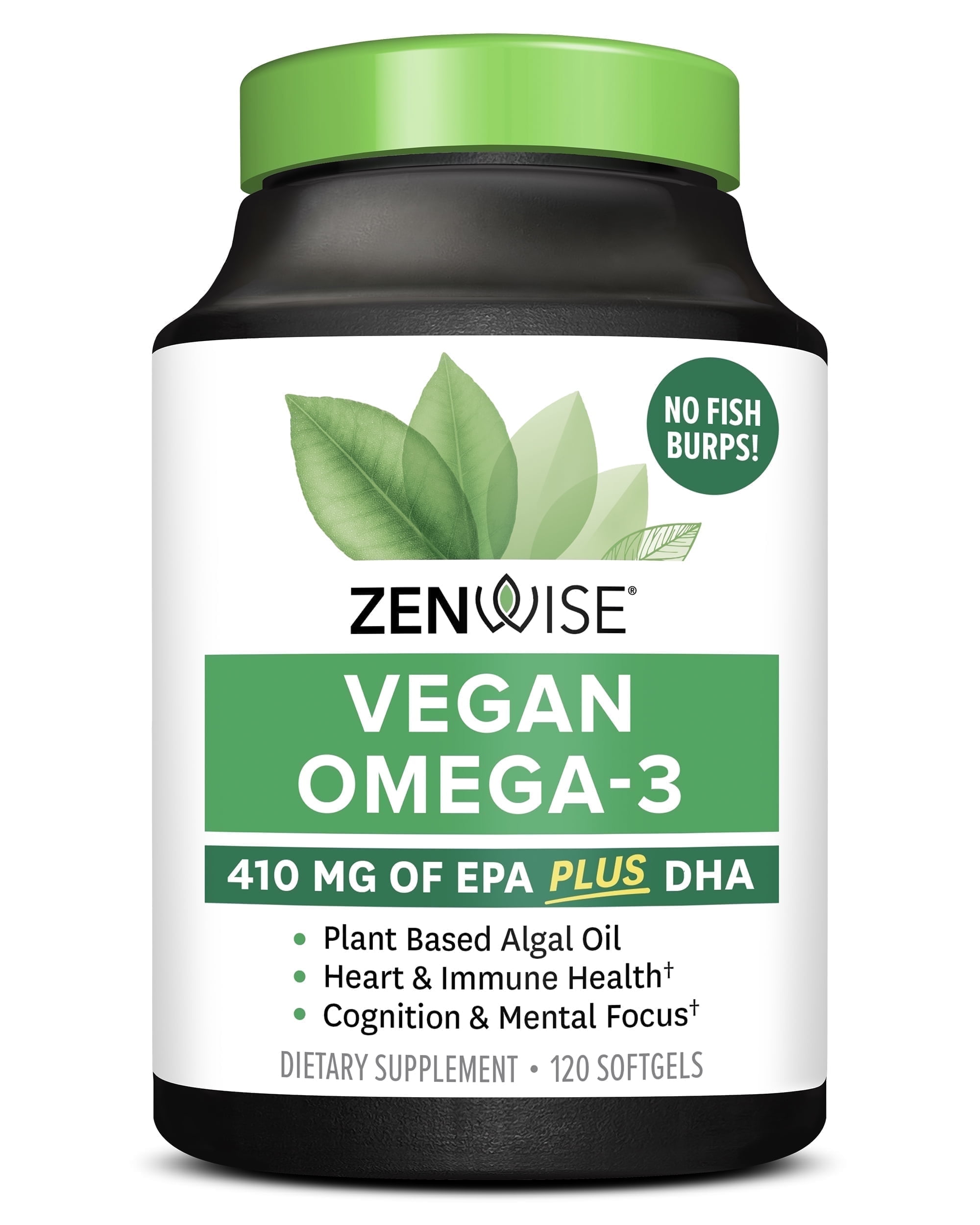 Zenwise Health Vegan Omega 3 Supplement for Women and Men from Marine ...