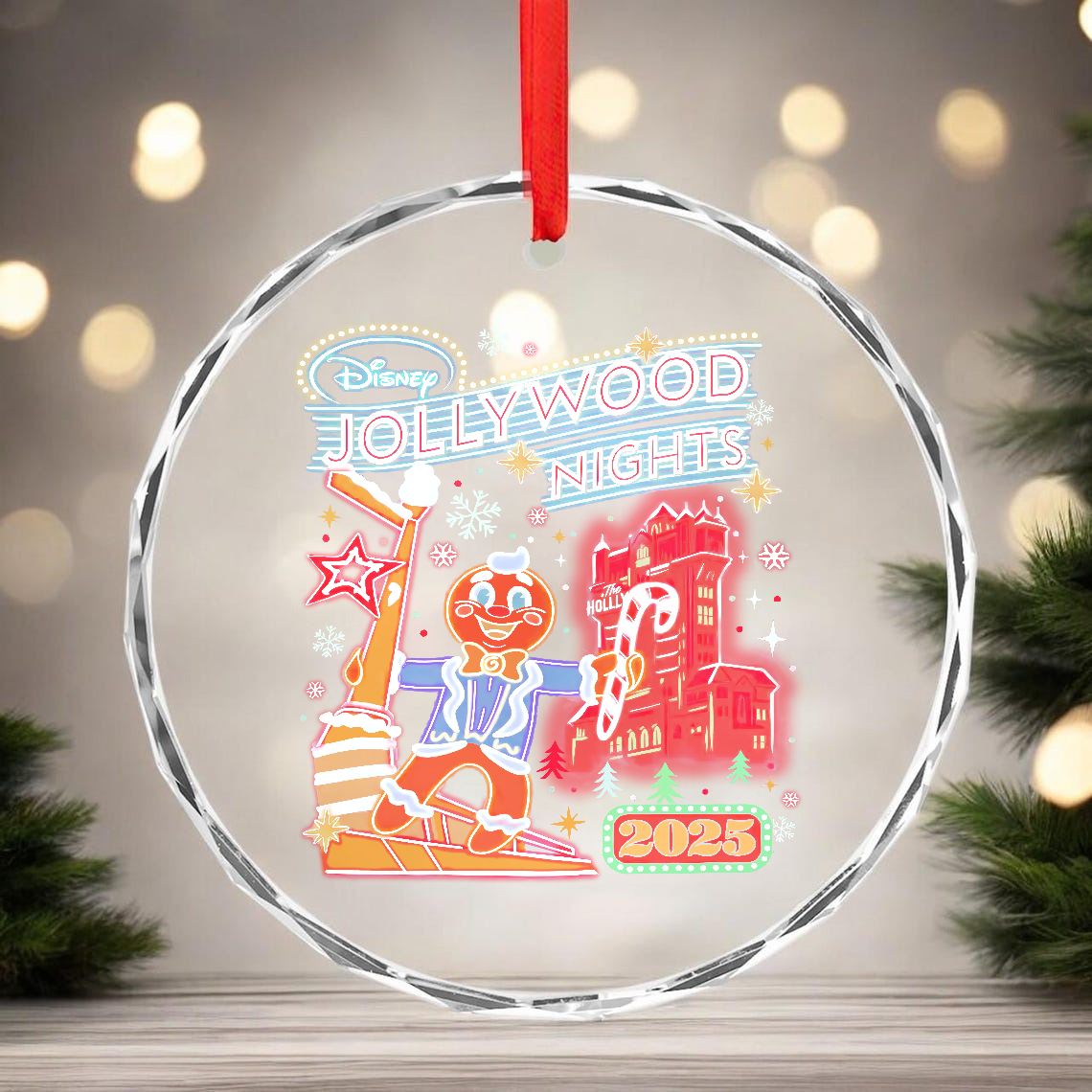 Zeny Decor Disney Jollywood Nights 2025 Neon Ornament, Ollie ...