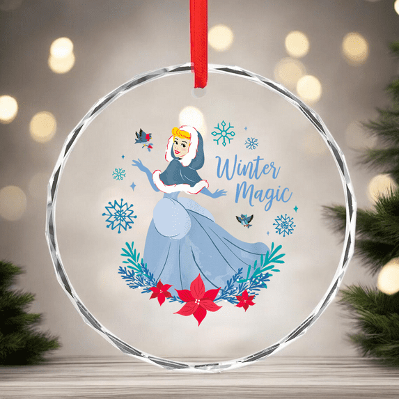 Zeny Decor Disney Princess Cinderella Chris.Tmas Winter Magic Ornament ...