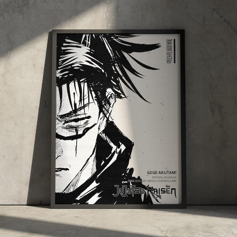 Zeny Decor Jujutsu Martial Arts Manga Poster, Choso Character Art Print ...