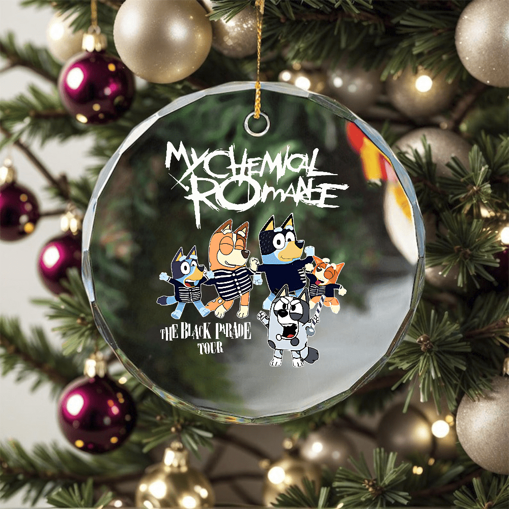 Zeny Decor My Chemical Romance X Animated Dog The Black Parade Tour, Glass Ornament - Walmart.com