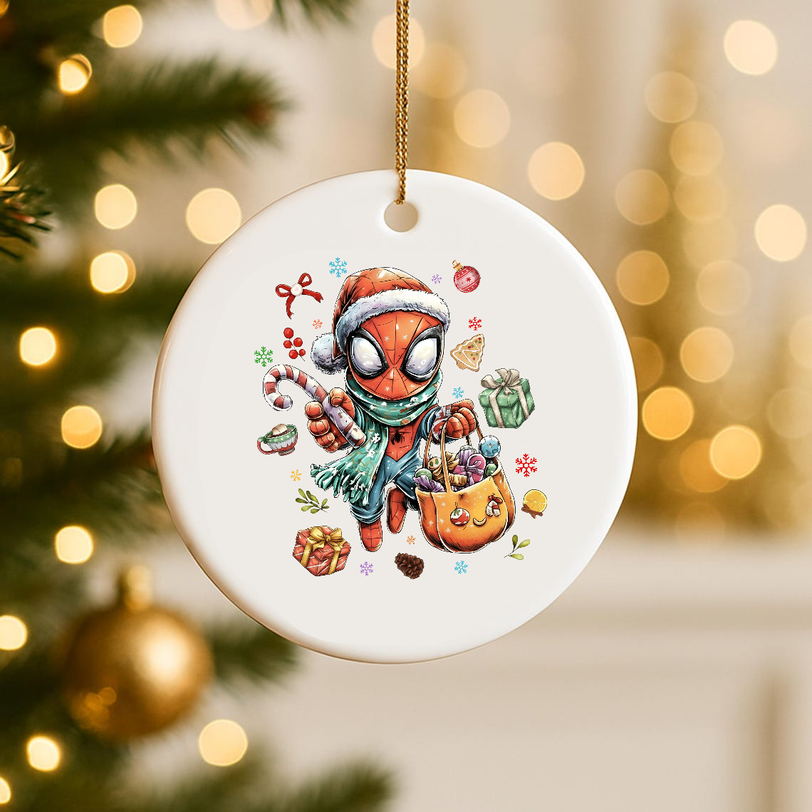 Zeny Decor Retro Chris.Tmas Superhero Characters Ornament, Chris.Tmas ...