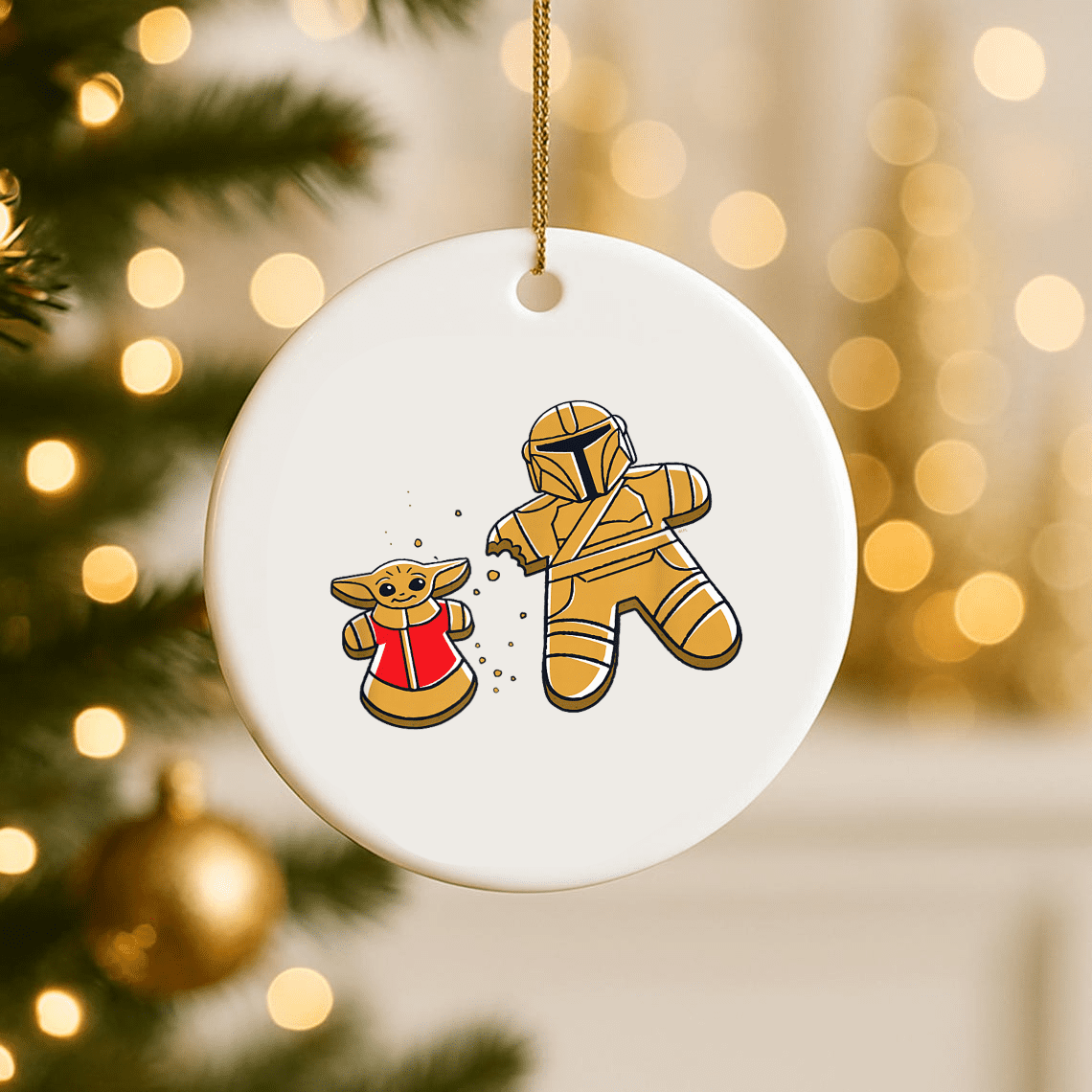 Zeny Decor Star Wars Mandalorian & Grogu Chris.Tmas Gingerbread Cookies ...