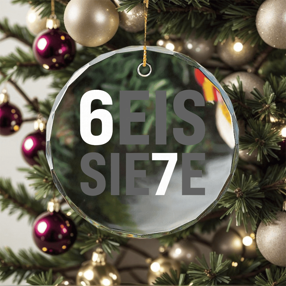 Zeny Spanish Teacher Seis Siete Six Seven Classroom Ornament Gift Glass ...