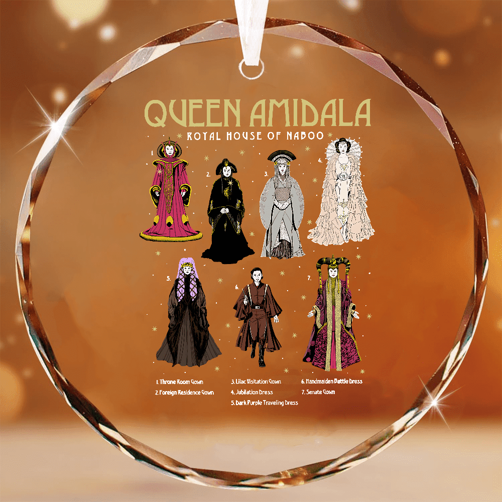 Zeny Star Wars Queen Amidala Gowns Sci Fi Saga Ornament Glass Ornament ...