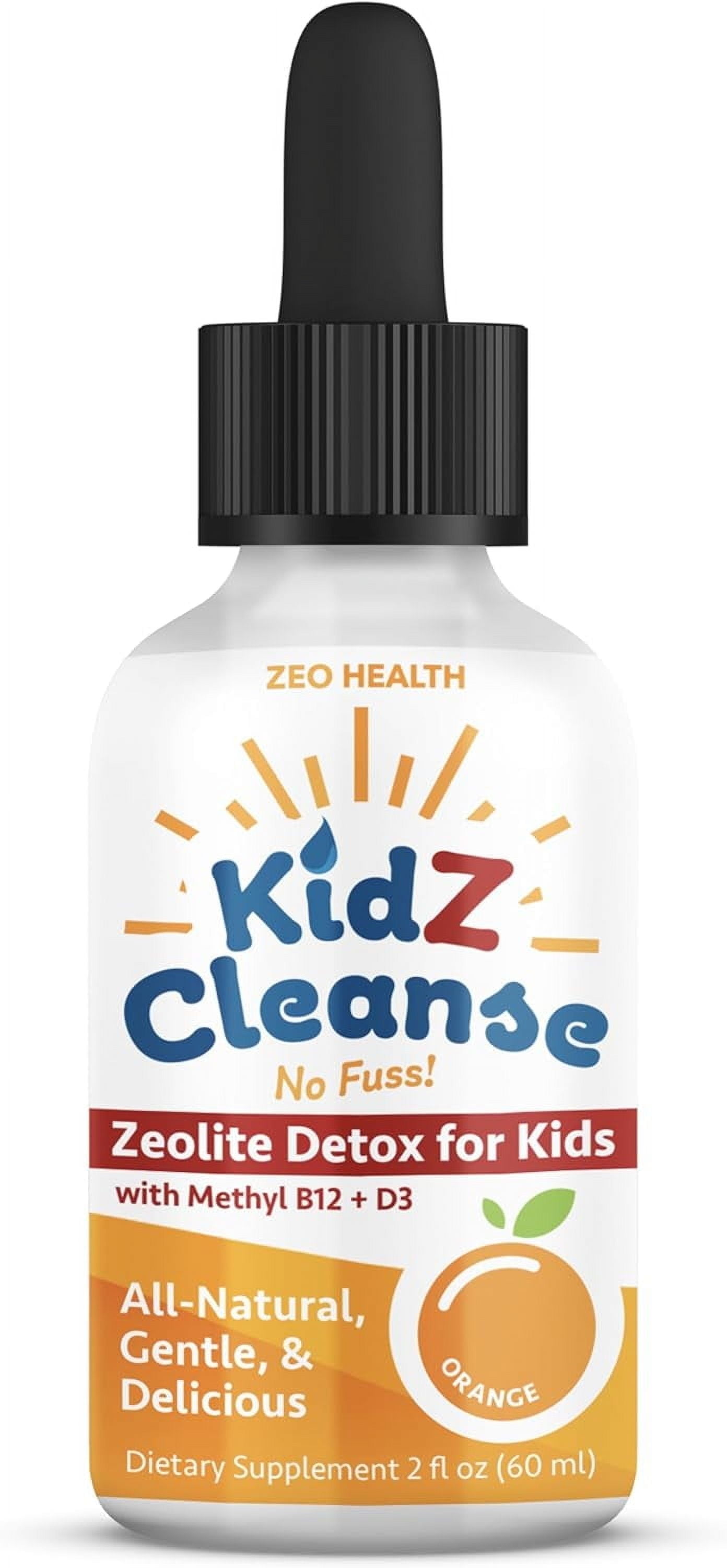 Zeo Health Kidz Cleanse Zeolite Detox for Kids Liquid Drops w/ Methyl ...