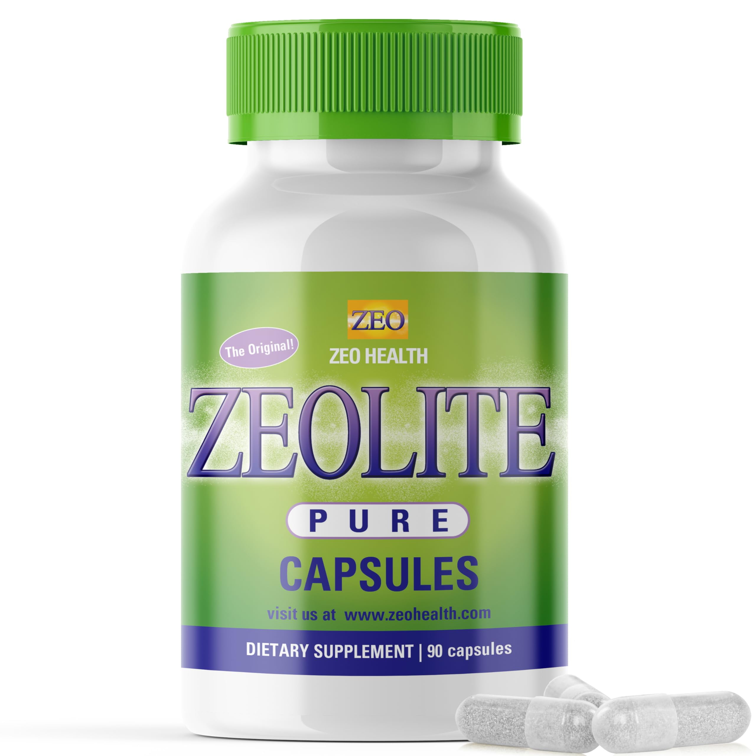 Zeo Health Zeolite Pure Capsules, 900 mg Detox Cleanse, Vegan, 90 Count - Walmart.com