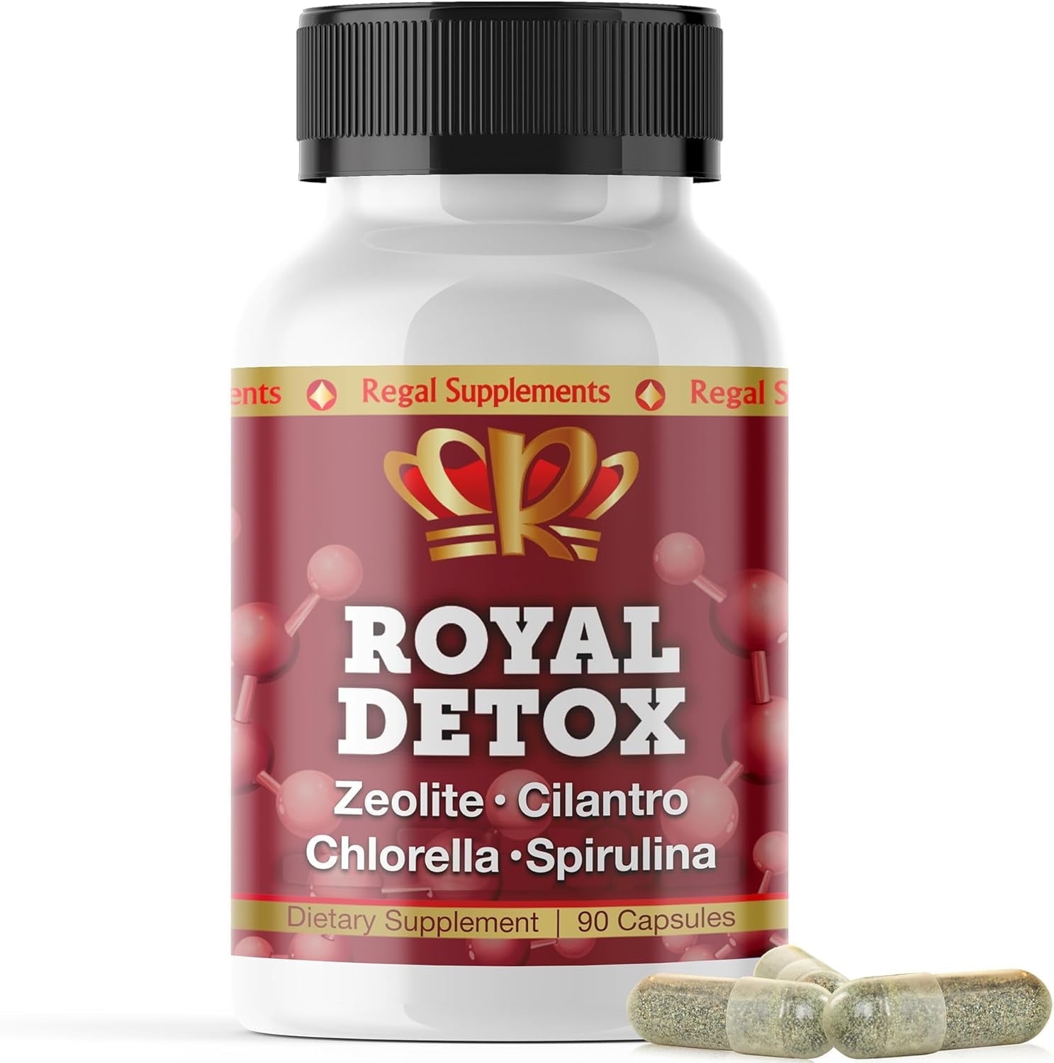 Free Shipping! Zeo Health Royal Detox Full Body Detox Capsules with Zeolite, Chlorella ...