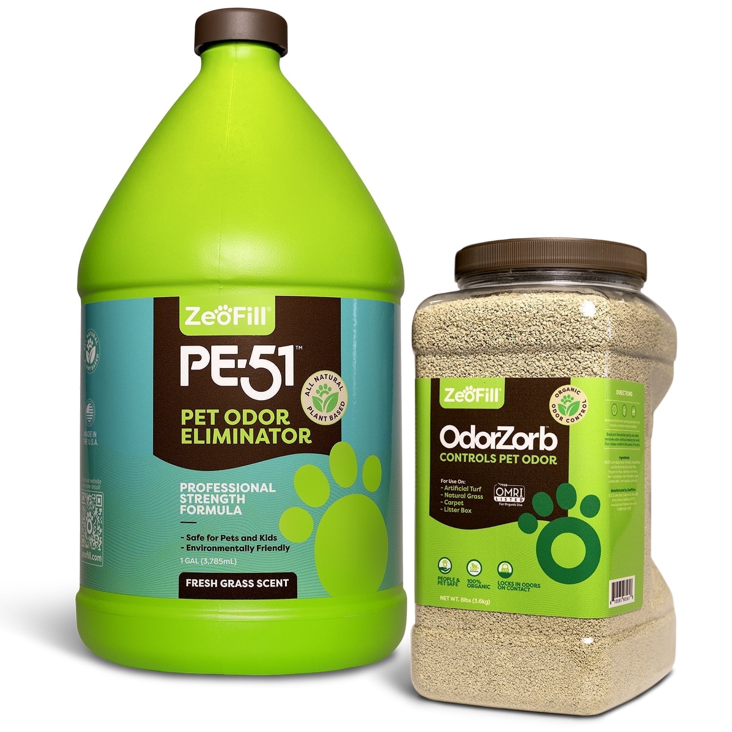 ZeoFill Pet Odor Eliminator Value Pack – Litter Box Deodrizer 8lbs – PE ...
