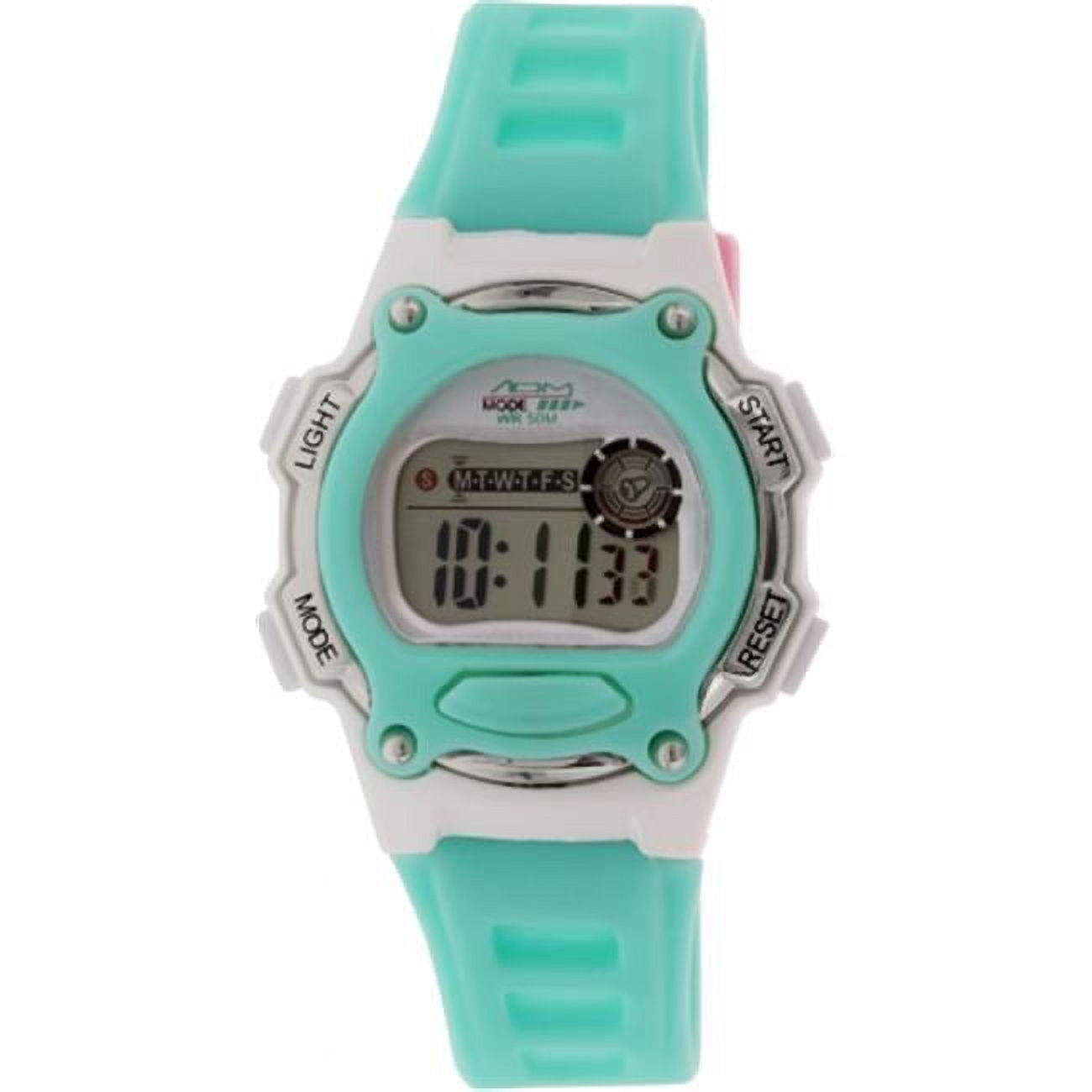 Zeon America ADSG 5002 MNT Womens Madison Mint Green Resin Quartz Watch ...
