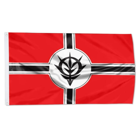 Zeon from Gundam Flag banner with Grommets Man cave Decor 3x5Feet ...