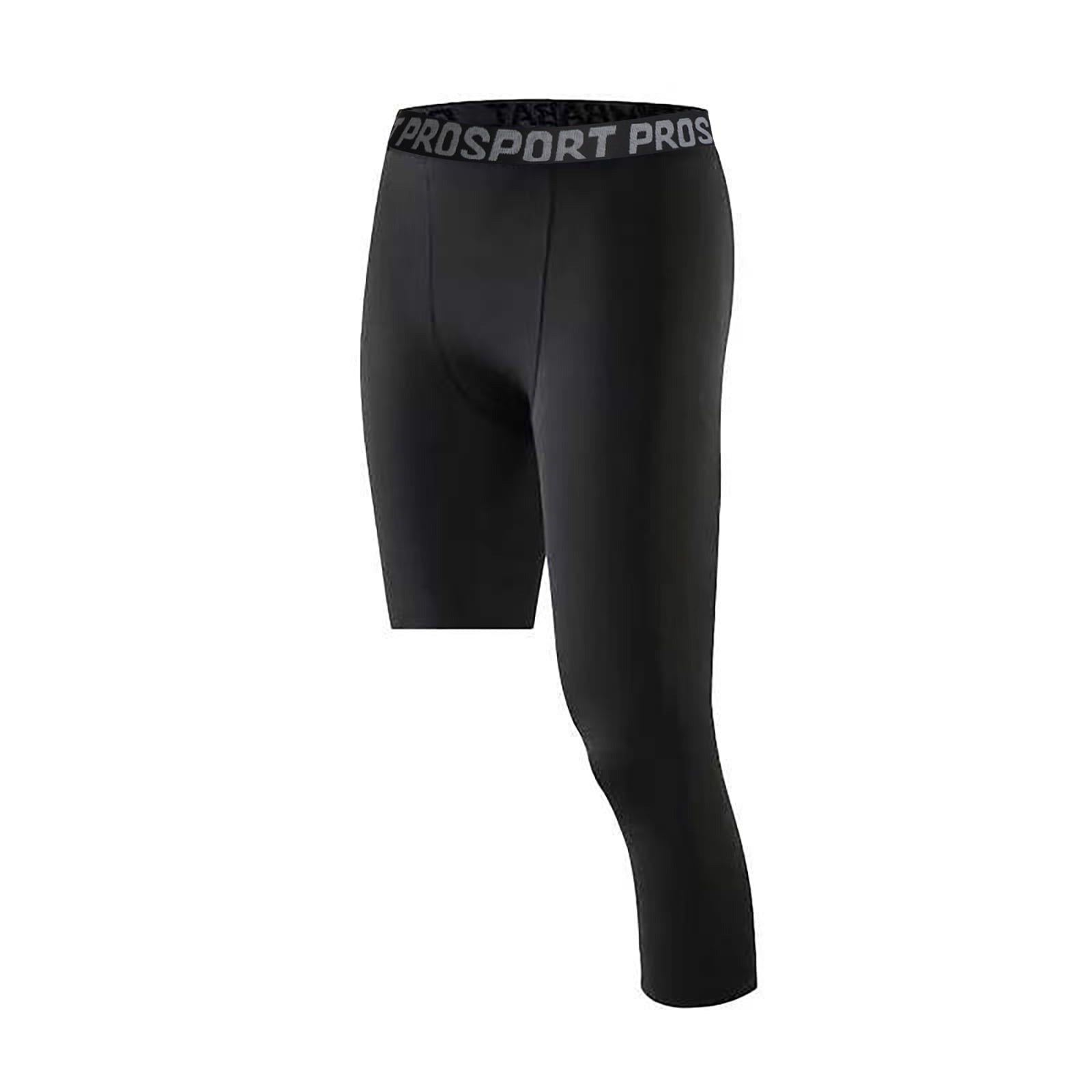 Zeonetak Athletic Pants One Leg Compression Tights, Sports Base Layer ...