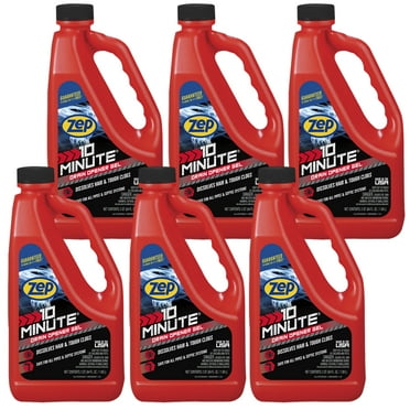 Zep Drain Defense Pipe Build-Up Remover - Professional Strength, 64Oz ...