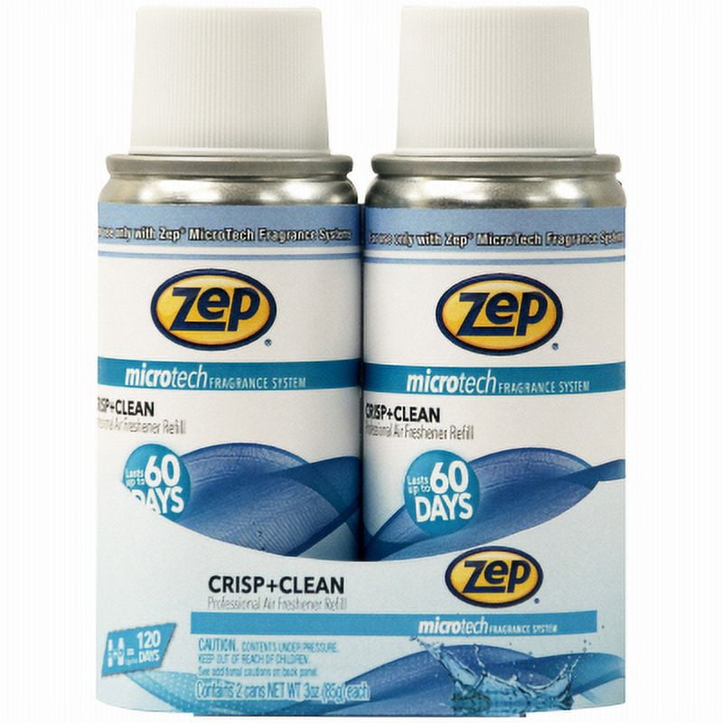 Zep 2 Pack 3 OZ Crisp & Clean Fragrance Refill Fills Your Home Of, Each - Walmart.com