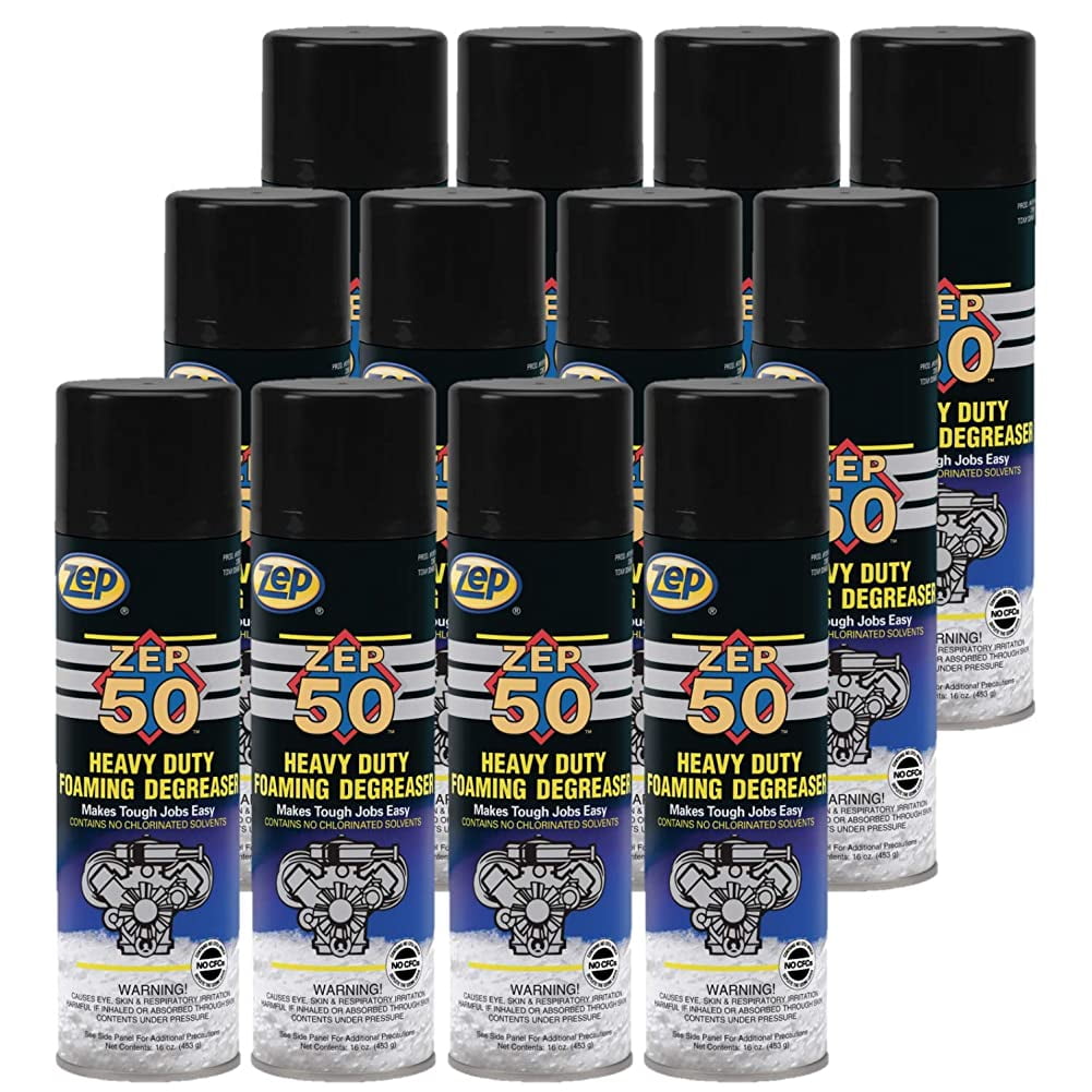 Zep 50 Industrial Strength Foaming Aerosol Engine Cleaner and Degreaser ...