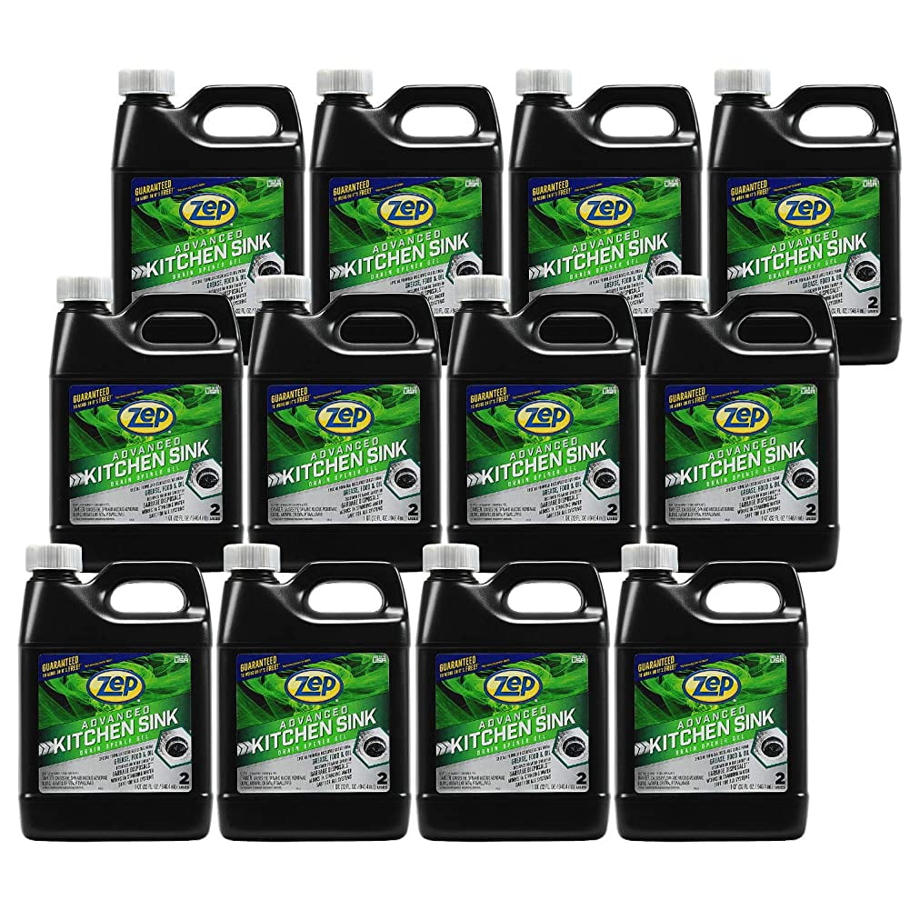 Zep Advanced Kitchen Drain Opener 32 oz (Case of 12) U49710 ...