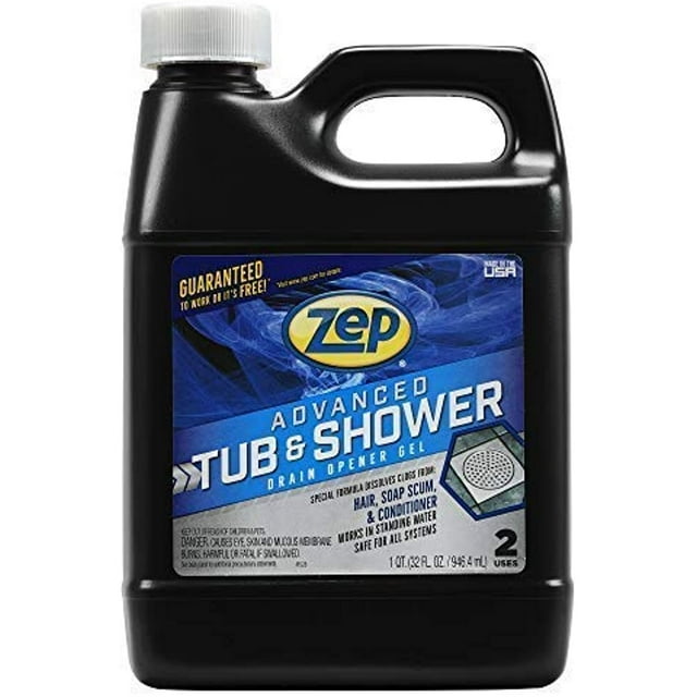 Zep Advanced Tub & Shower Drain Opener Gel Formula, 32 Ounce - Walmart.com