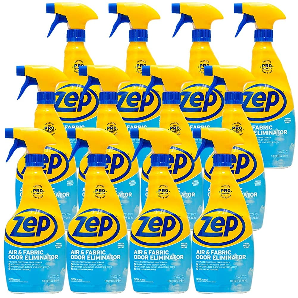 Free Shipping! Zep Air and Fabric Odor Eliminator ZUAIR 32 oz (Case of ...