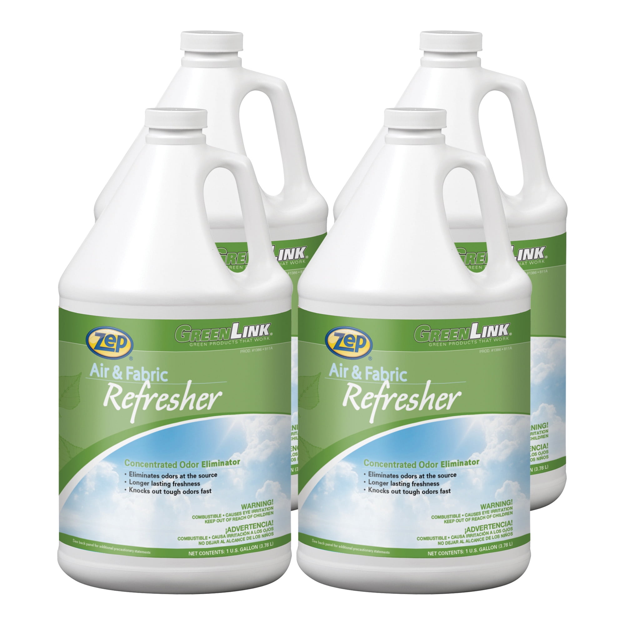 Zep Air and Fabric Refresher - 1 Gal (Case of 4) - 138624 - Eliminates ...