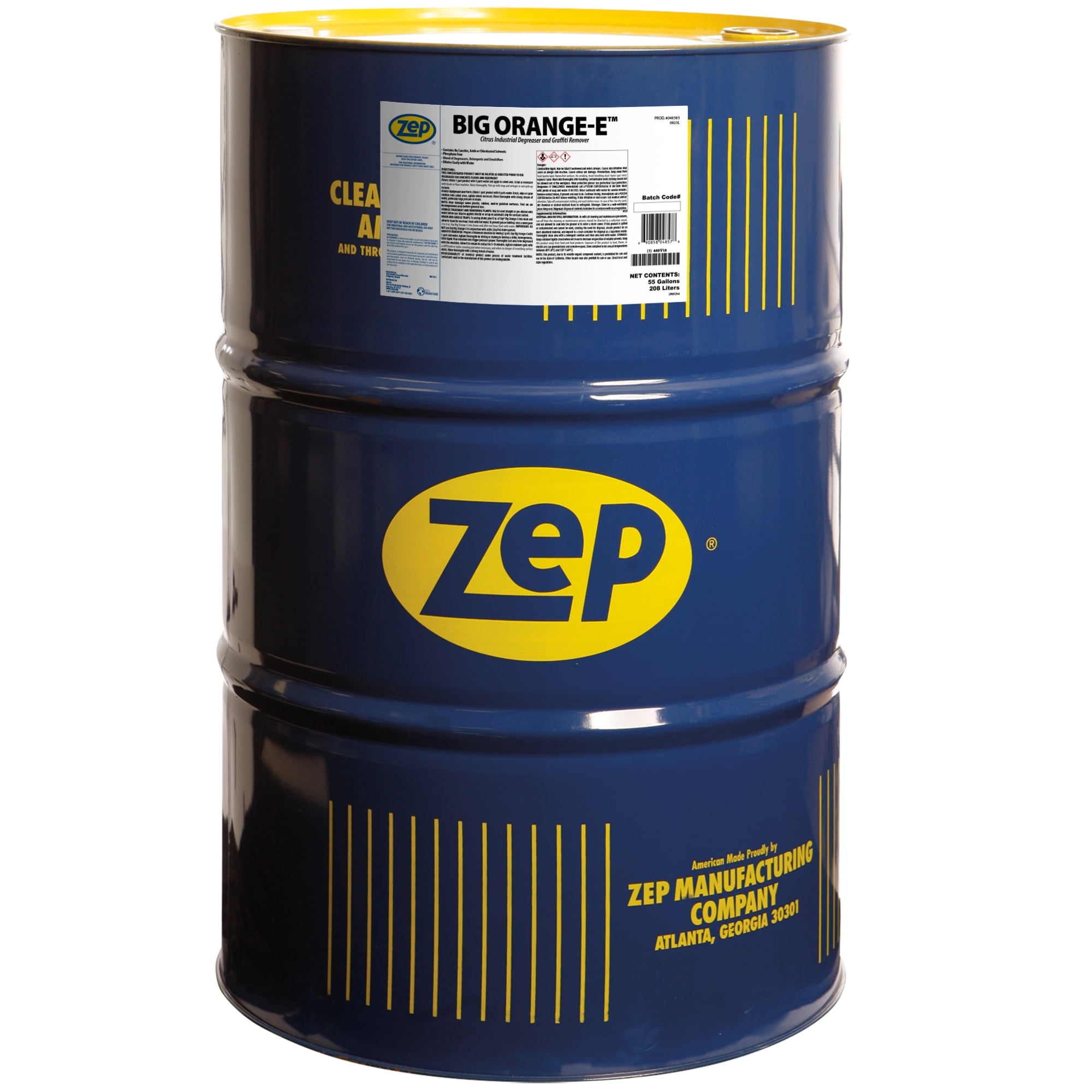 Zep Big Orange-E Citrus Industrial Degreaser and Graffiti Remover - 55 ...