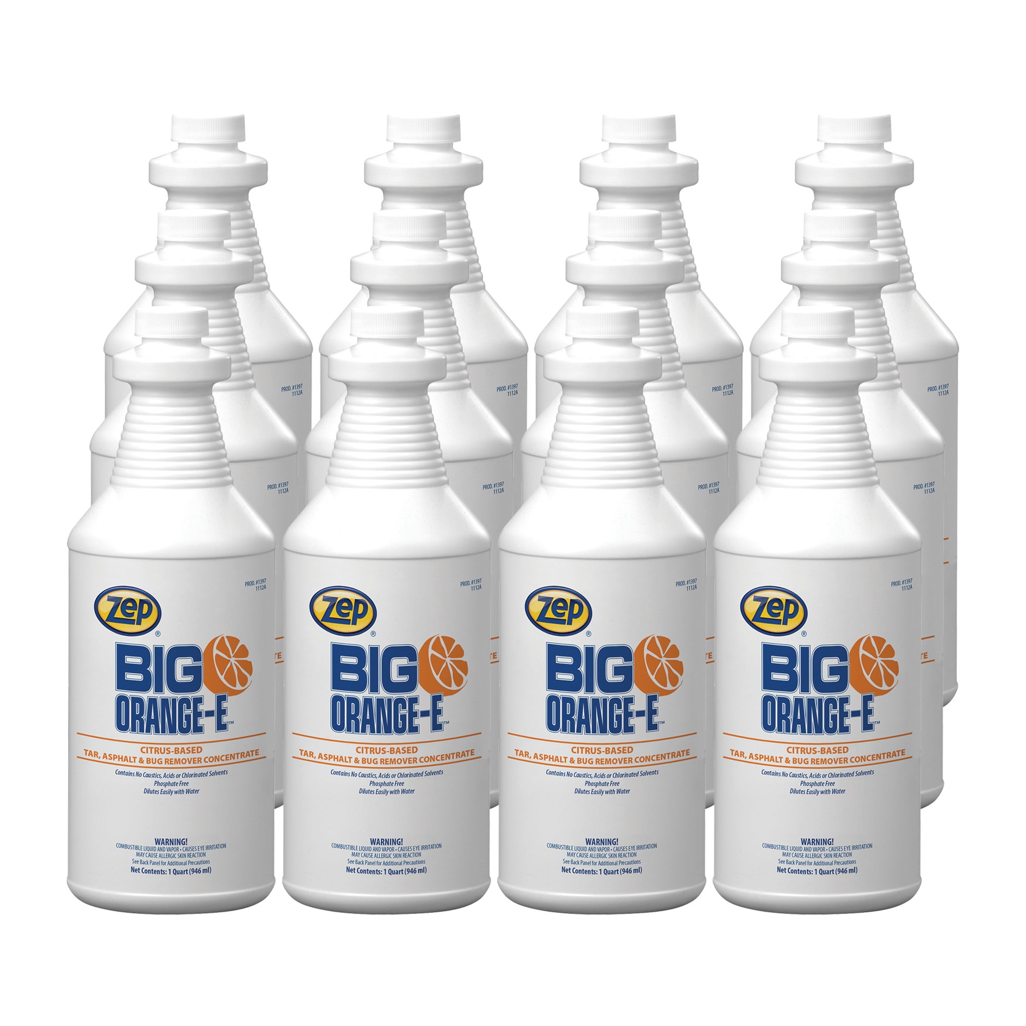 Zep Big Orange-E NPE Free Cirtus-Based Liquid Cleaner - 32 oz. (Case of ...