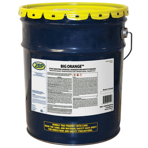 Zep Big Orange Liquid Citrus Solvent Degreaser - 5 Gallon Pail - 41535 ...