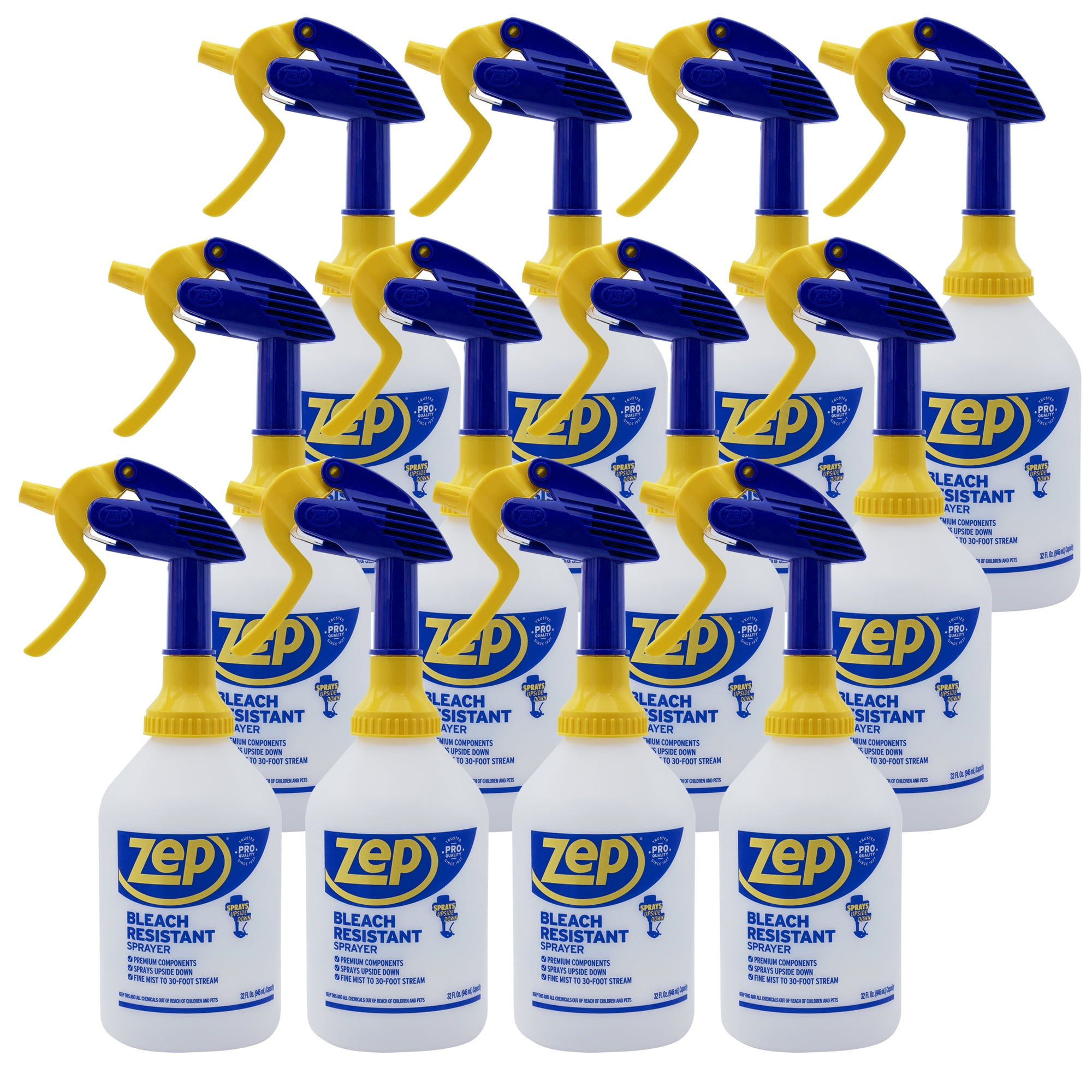 Zep Bleach Resistant Professional Sprayer Bottle - 32 oz (Case of 12 ...