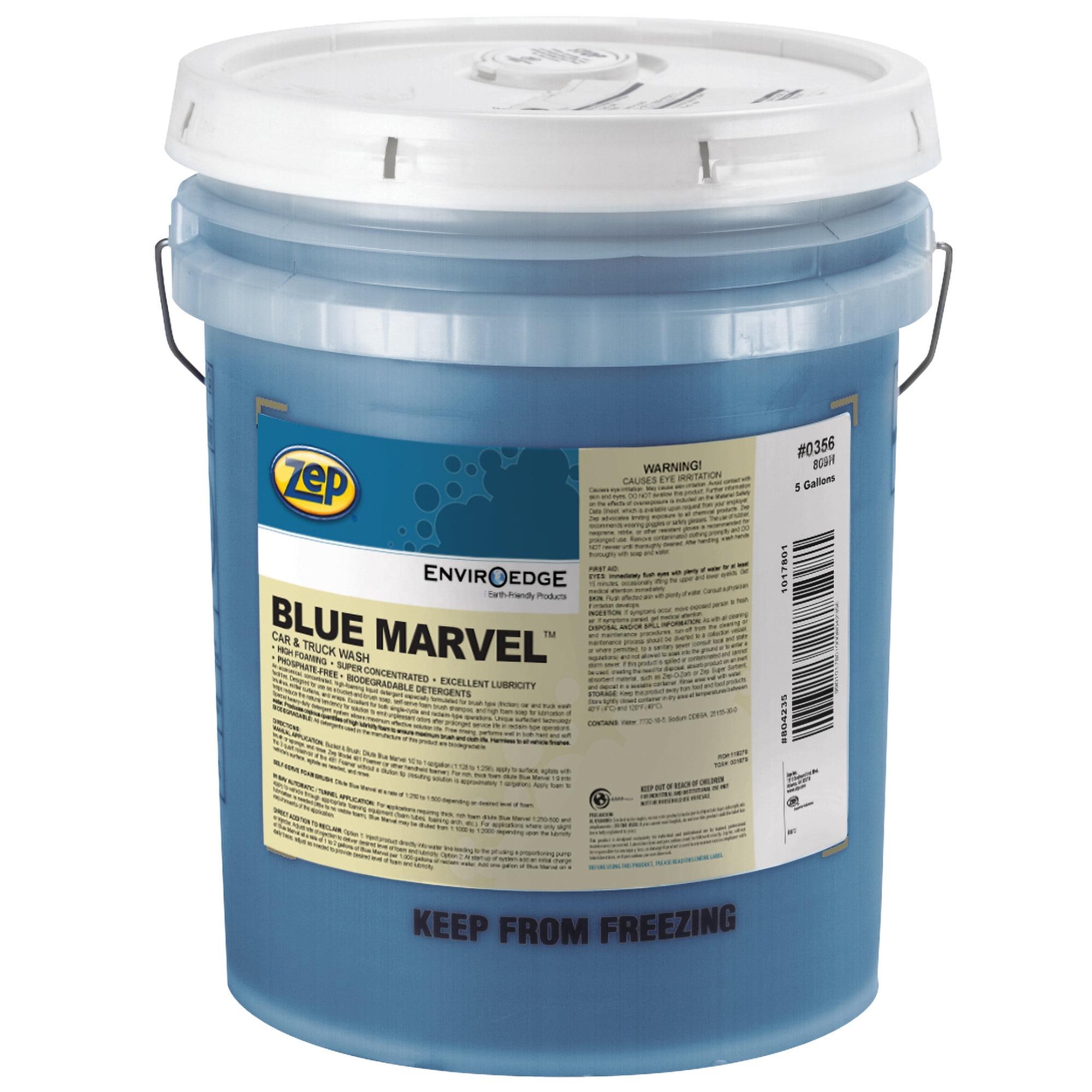 Zep Blue Marvel Auto Exterior Cleaner - 5 Gal (1 Pail) - 35635 - High ...