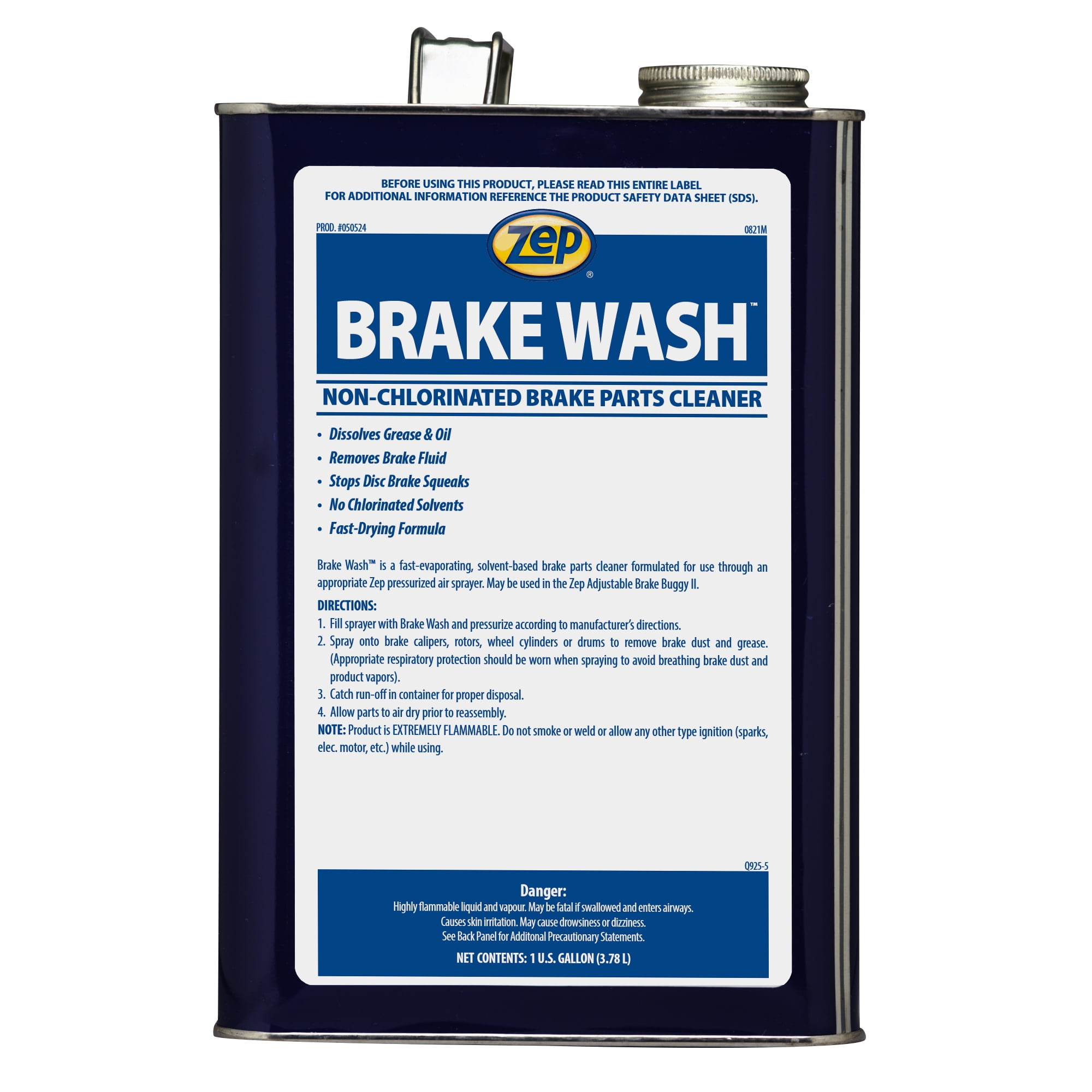 Zep Brake Wash Non-Chlorinated Brake Parts Cleaner - 1 Gallon (Case of ...