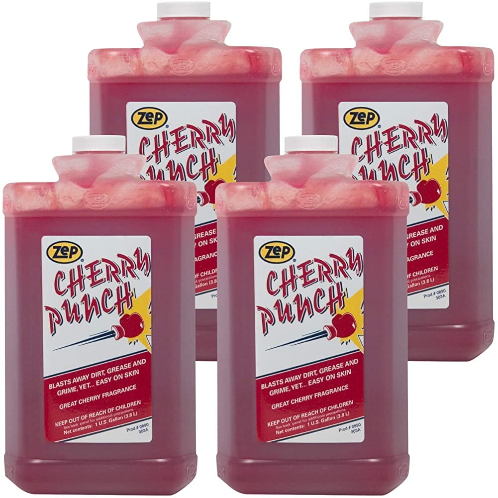 Zep Cherry Punch Industrial Hand Cleaner - 1 Gallon (Case of 4) 89024 ...