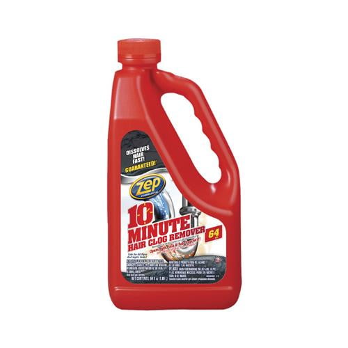 Zep Commercial 64 Oz. Hair Clog Remover Liquid Drain Cleaner - Walmart ...
