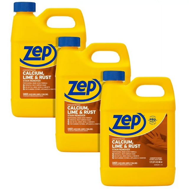 Zep Commercial Calcium, Lime and Rust Stain Remover (32oz., 3pk ...