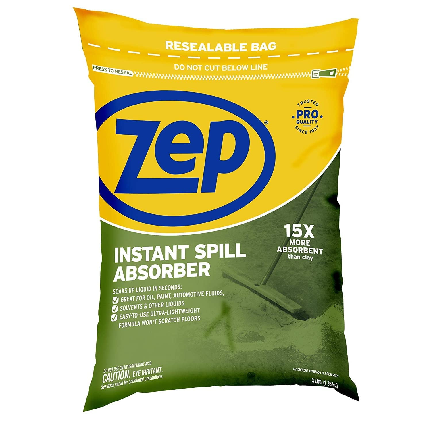 Zep Commercial Instant Spill Multipurpose Absorber 3lb/48 ounce bag ...