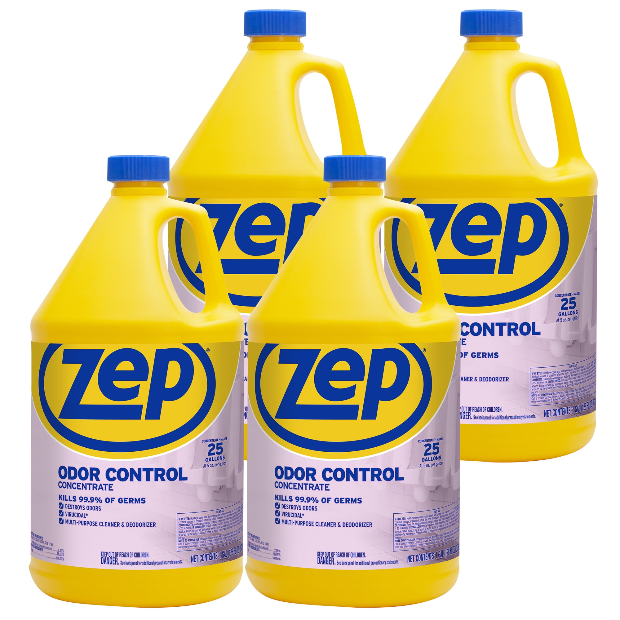 Zep Odor Control Concentrate - 1 Gallon (Case of 4) ZUOCC128 - Cleans ...
