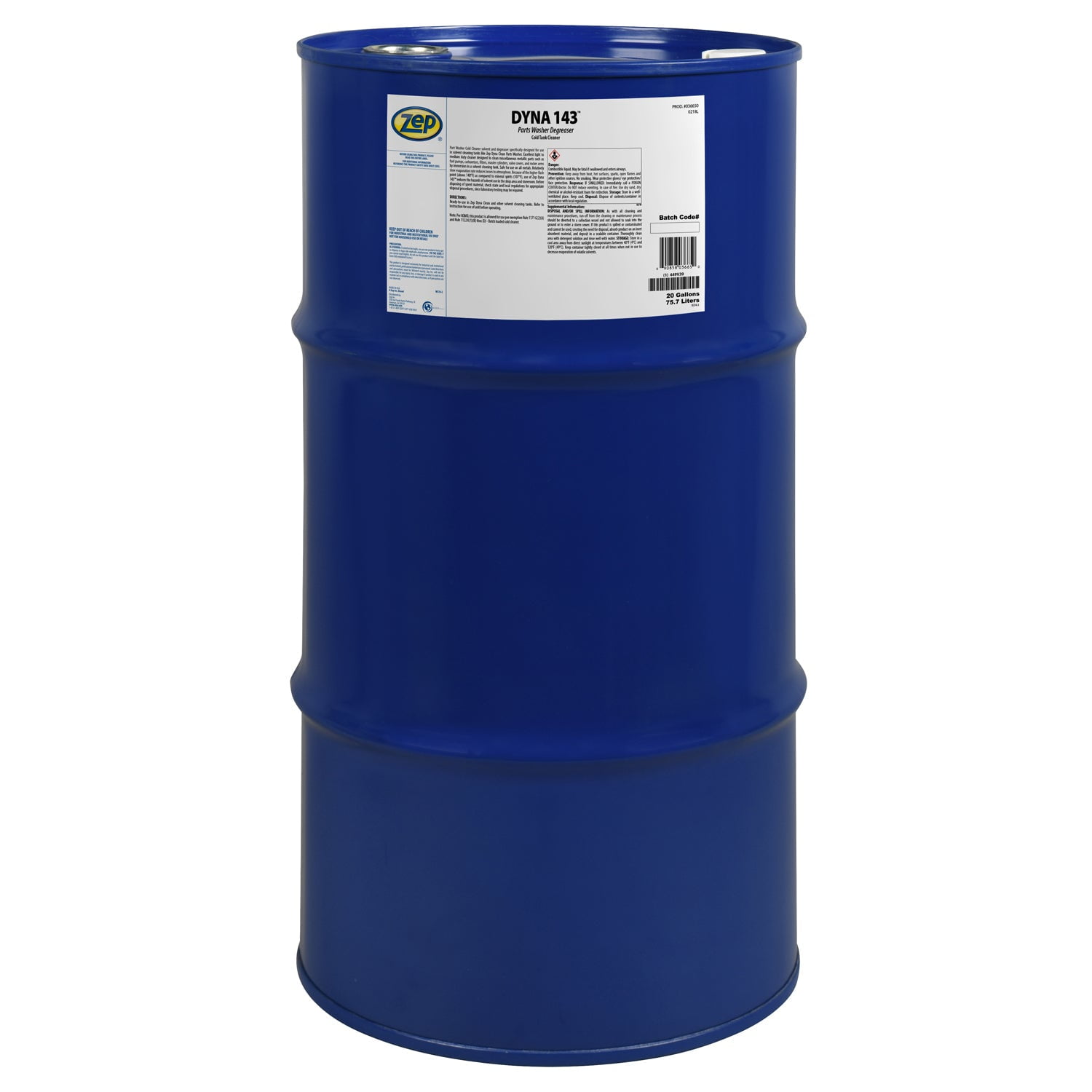 Zep Dyna 143 Parts Washer Solvent - 20 Gallon (1 Drum) 36650 - Designed ...