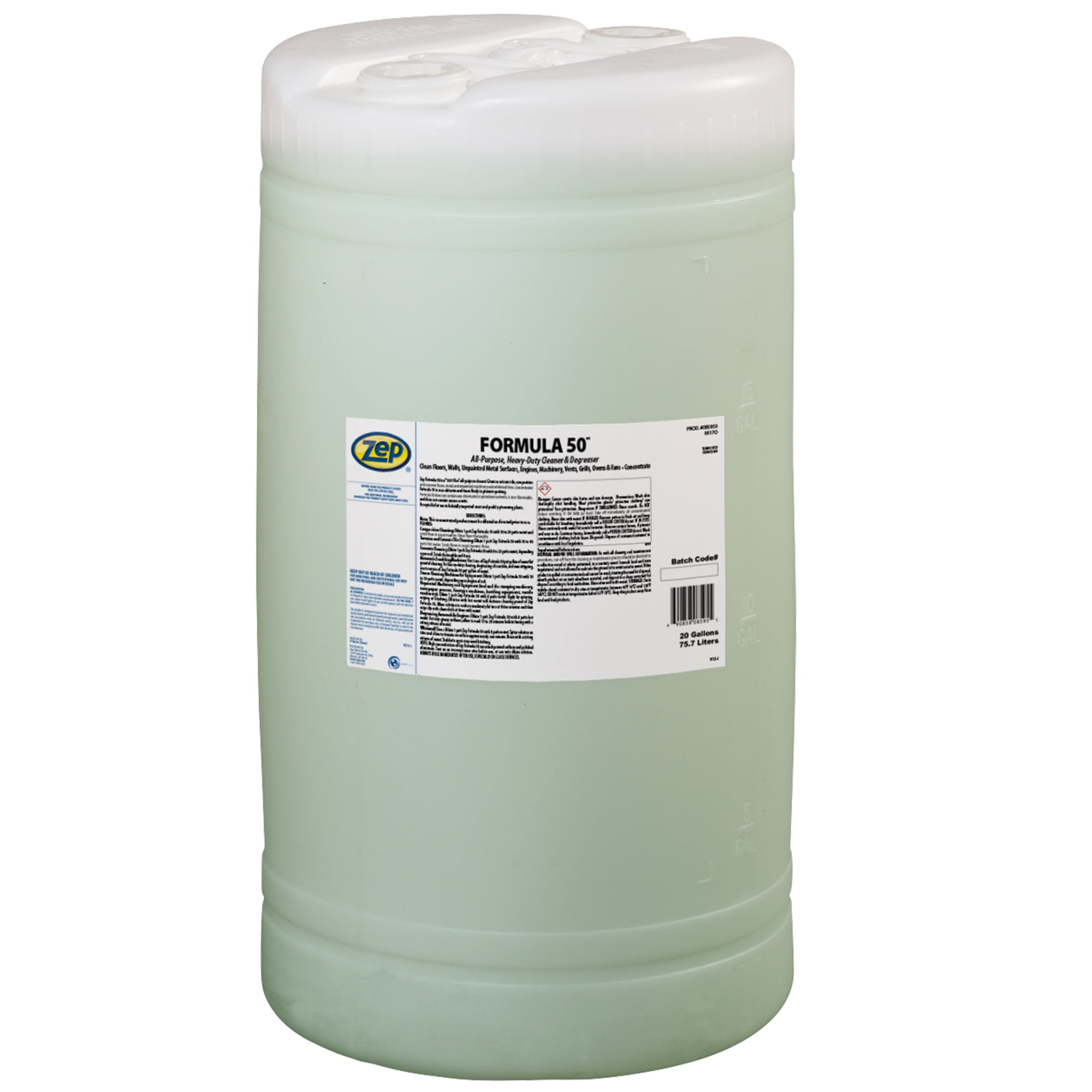 Zep Formula 50 Cleaner and Degreaser- 20 Gallon (Each) 85950 - All ...