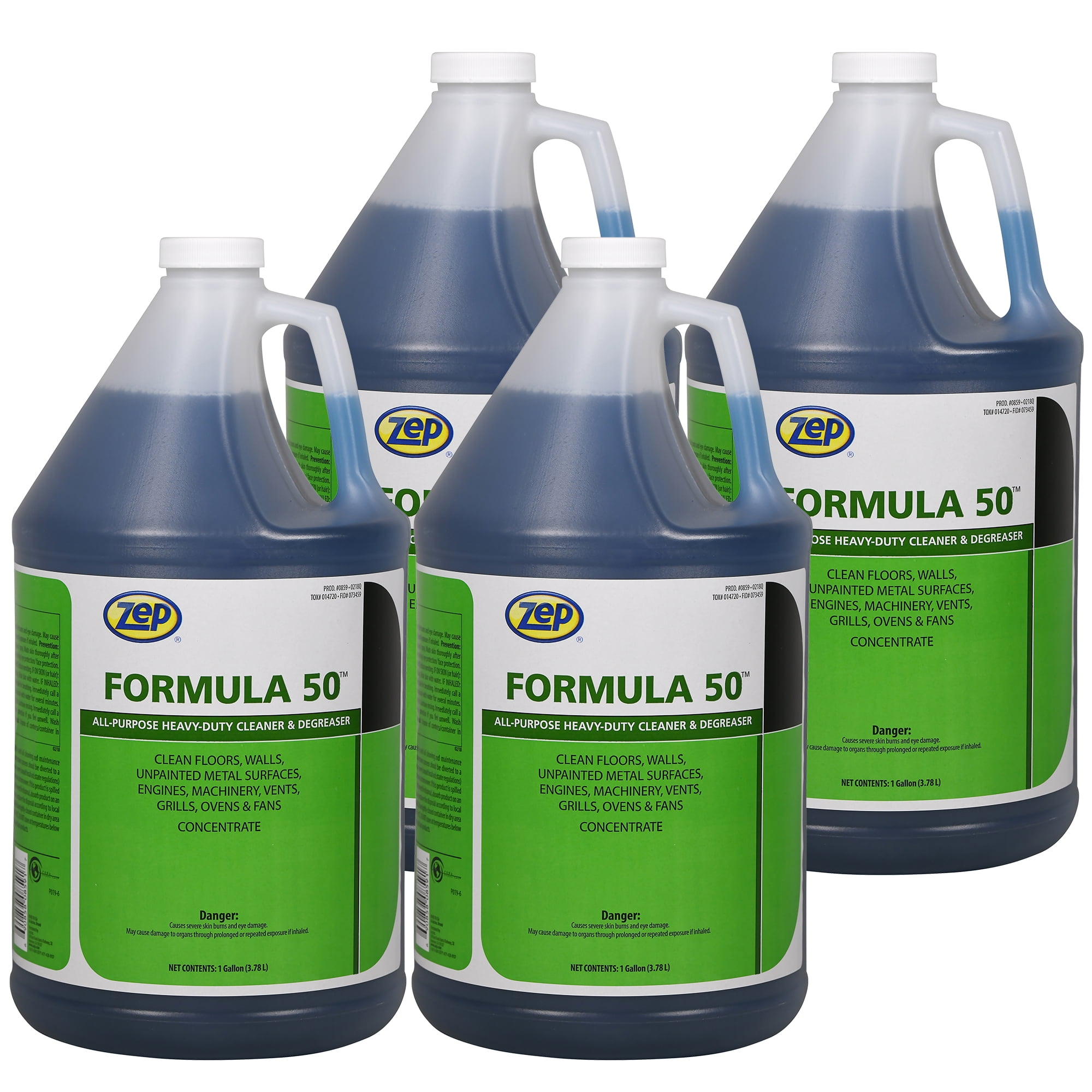 Zep Formula 50 Heavy-Duty Alkaline Cleaner - 1 Gallon (Case of 4) 85924 ...