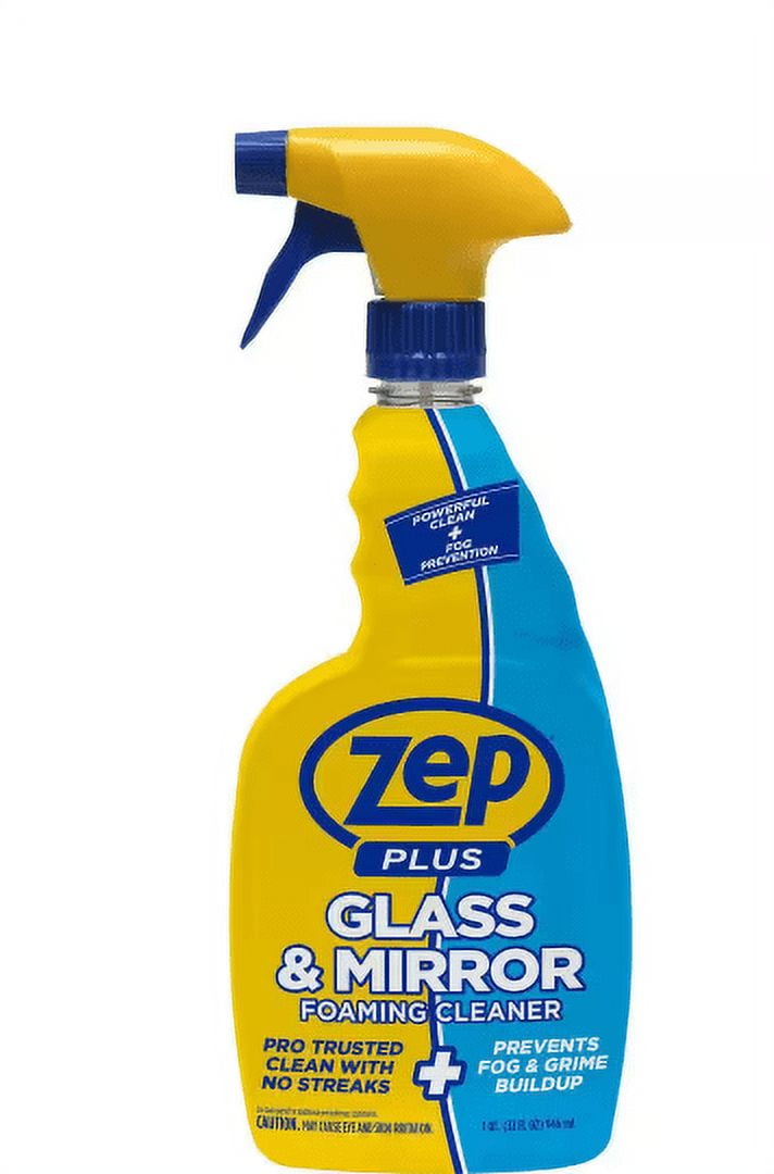 Zep Glass Cleaner, Foaming Formula, For Glass and Mirrors, 32 oz ...