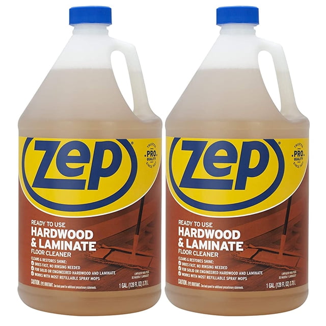 Zep Hardwood and Laminate Cleaner (1 Gallon, Pack of 2) - Removes ...