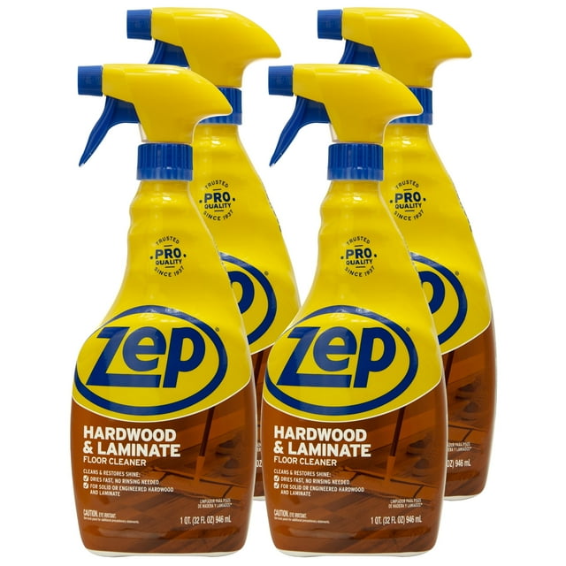 Zep Wood Solution: Hardwood & Laminate Floor Cleaner, 32oz, Case of 4 ...
