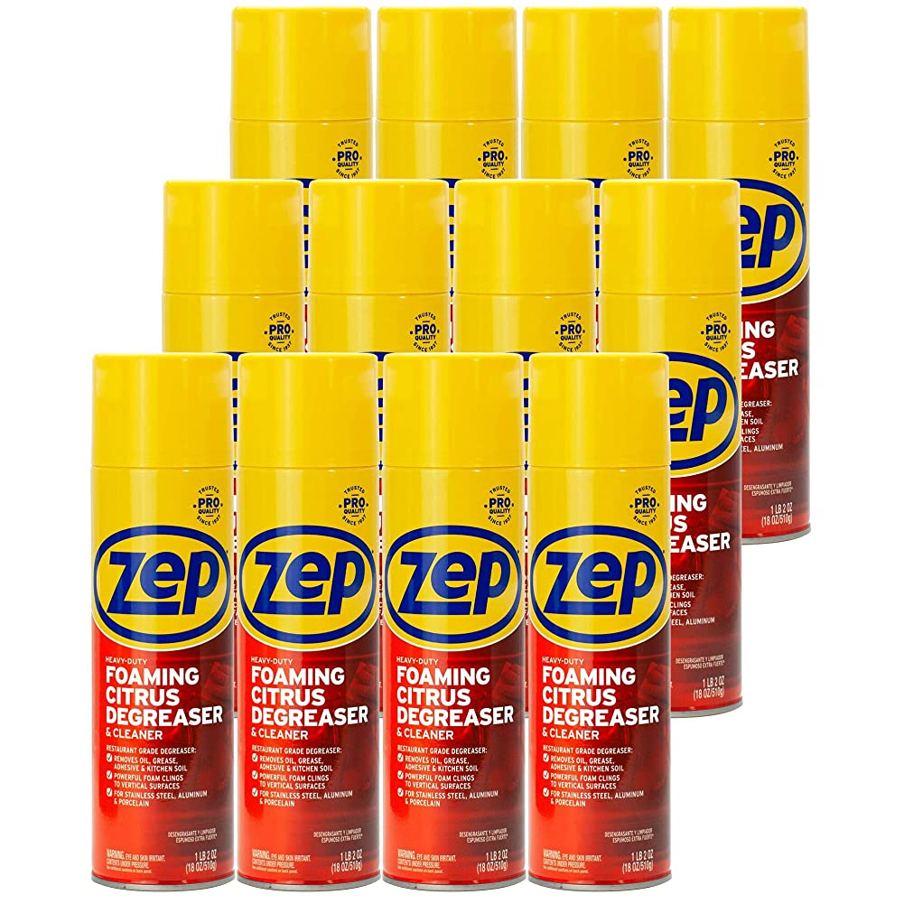 Zep Heavy-Duty Foaming Degreaser ZUHFD18 - 18 Ounce (Case of 12 ...