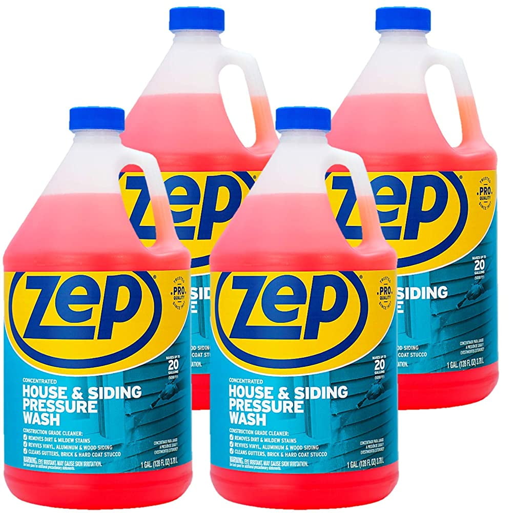 Zep House and Siding Pressure Wash Cleaner - 1 Gallon (Case of 4 ...