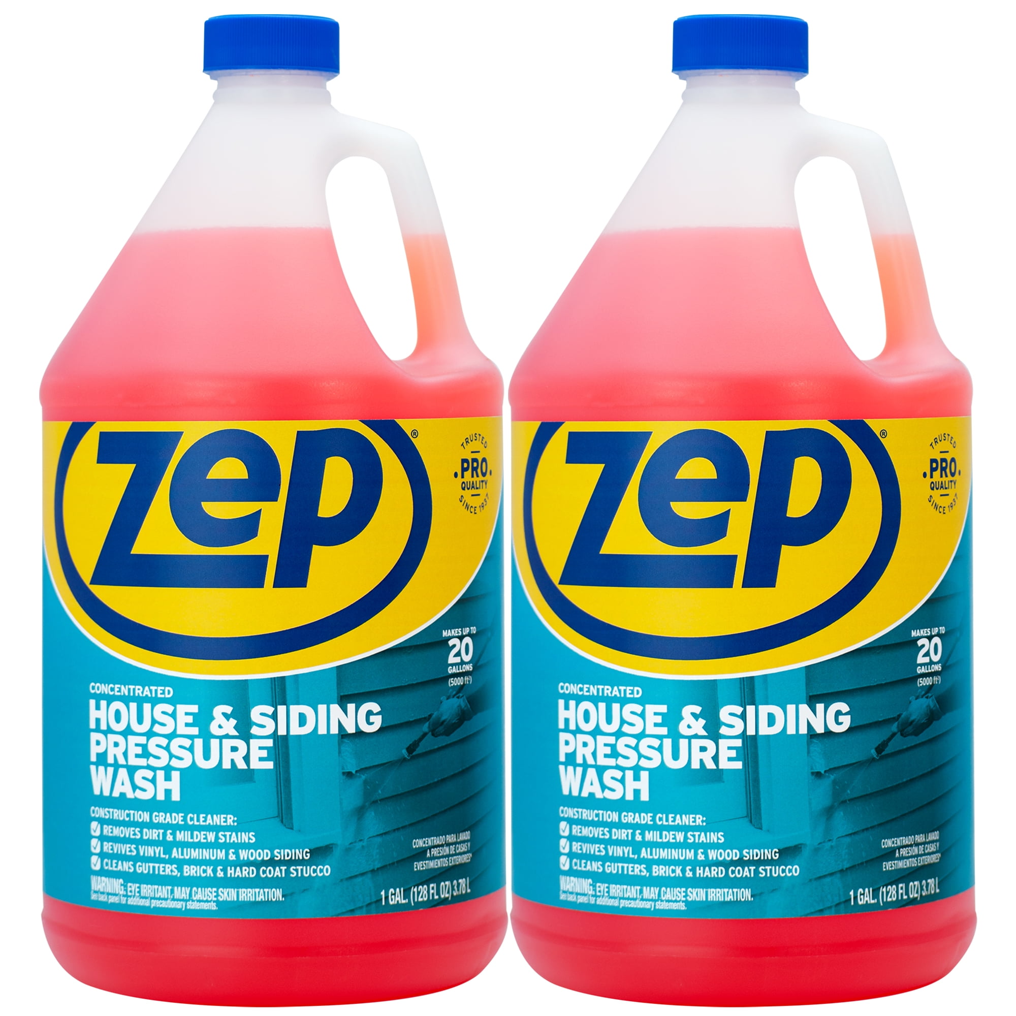 Zep House and Siding Pressure Wash Cleaner, Removes Dirt and Mildew, 1 ...