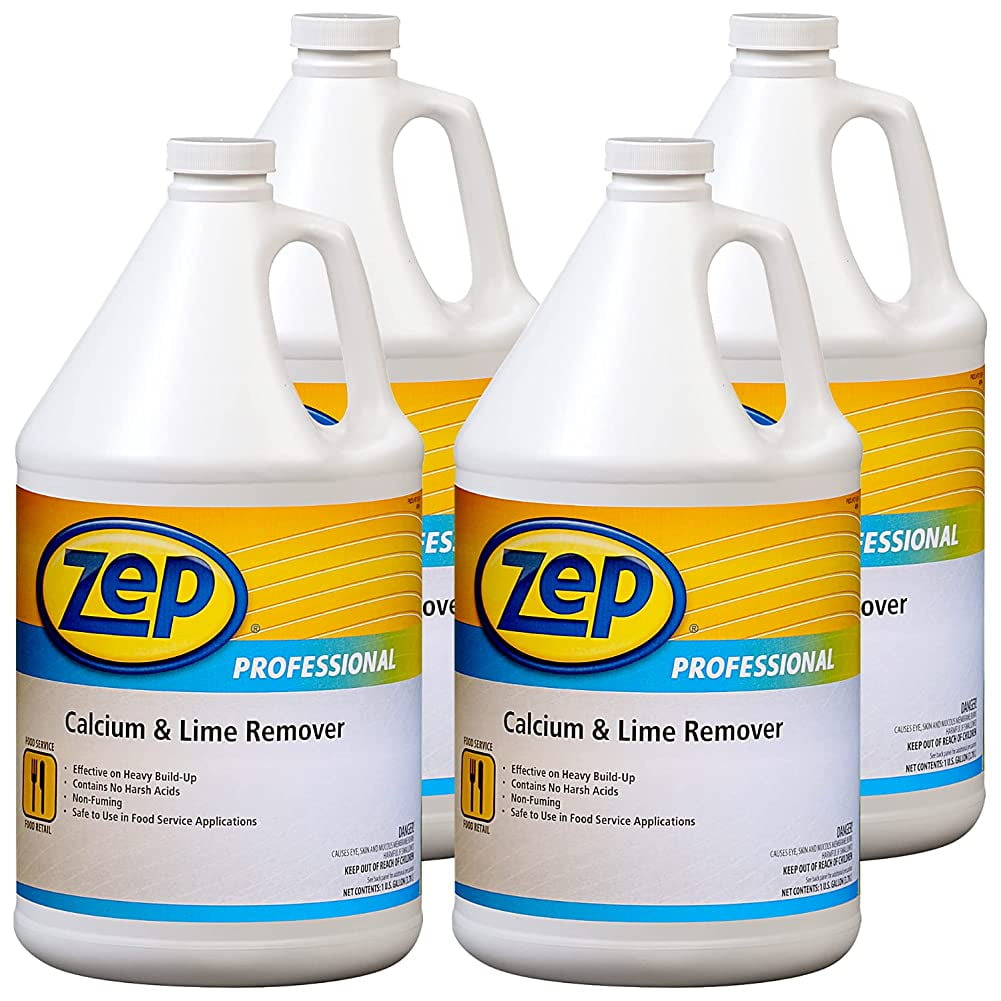 Zep Calcium and Lime Remover, Pro-Grade Cleaner, Safe on Stainless ...