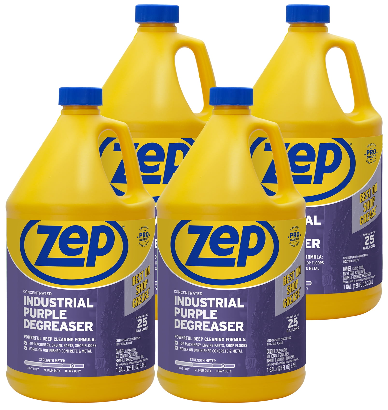 Zep Industrial Purple Heavy Duty Cleaner and Degreaser, 1 Gal (Pack of 4) - Walmart.com