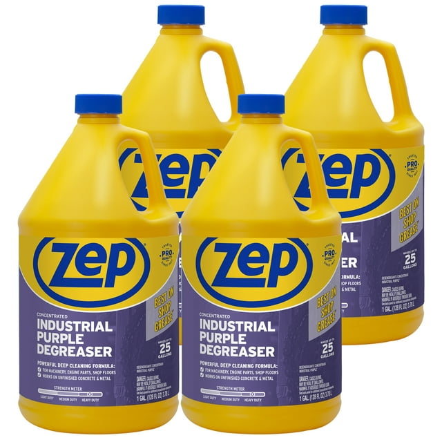 Zep Industrial Purple Heavy Duty Cleaner and Degreaser, 1 Gal (Pack of ...
