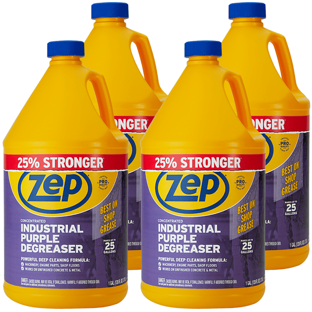 Zep Industrial Purple Cleaner and Degreaser Concentrate 1 Gallon (Case ...