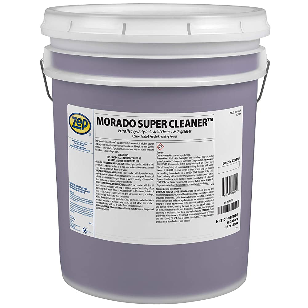 Zep Morado Purple Concentrated Super Cleaner - 5 Gallon (1 Unit) 85635 ...