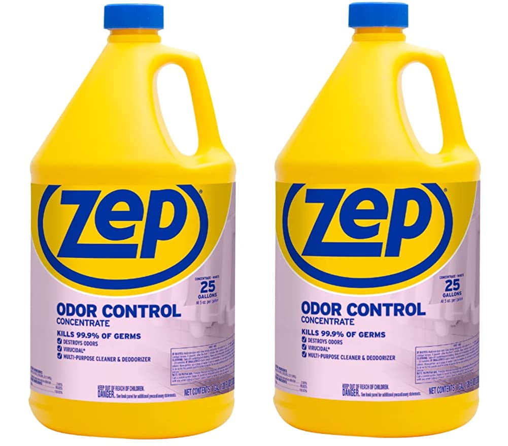 Zep Fresh Scent Odor Control Concentrate, Deodorizer Cleaner, Mildew ...